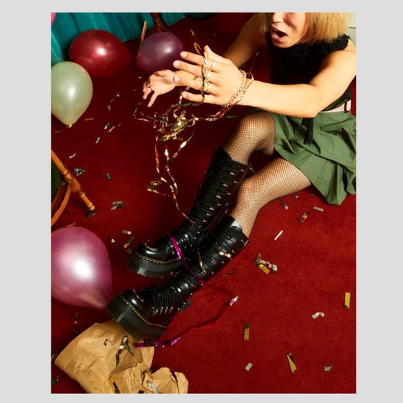 Dr. Martens | Shoes | Dr Martens B6 Max Ltt Knee High Platform Boot ...